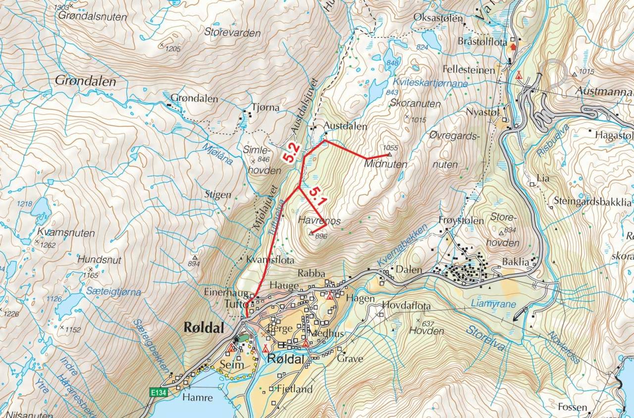 Turbeskrivelse Havrenos og Midtnuten | Skiturer Odda, Røldal og Haukeli ...