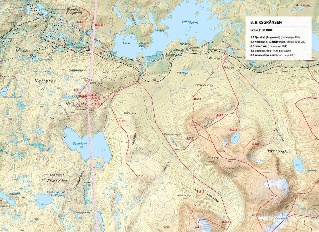Turbeskrivelse Vássečohkka | Skiturer riksgränsen | Topptur | FRIFLYT.NO